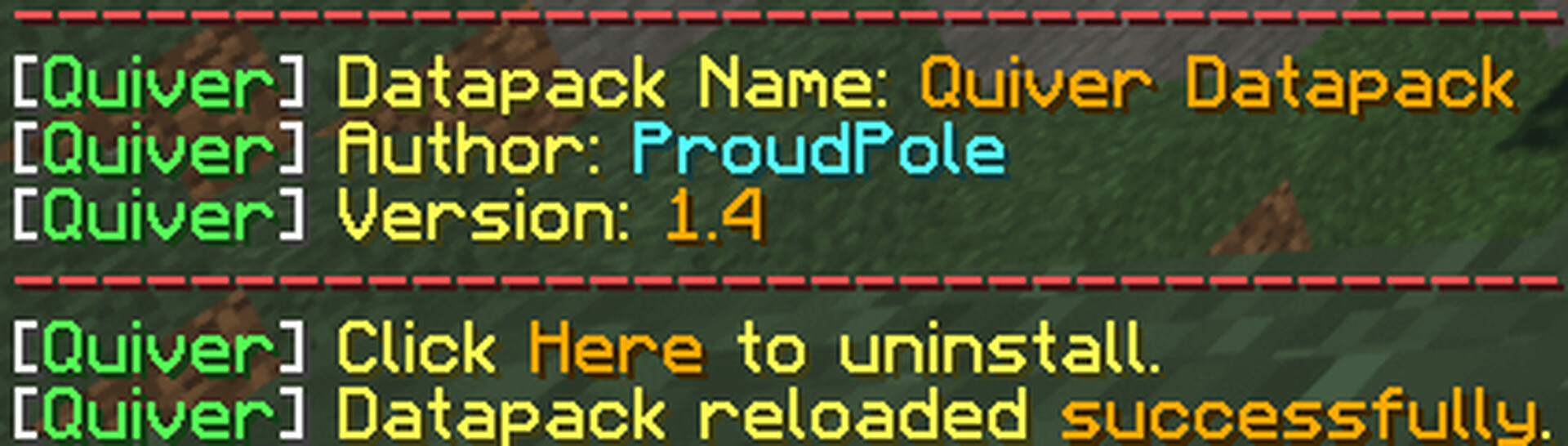 Quiver Datapack v1.41 Minecraft Data Pack