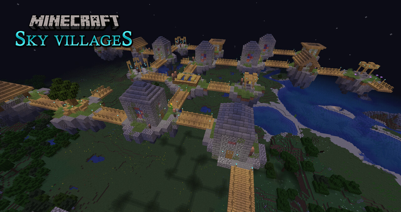 Sky Villages Minecraft Data Pack