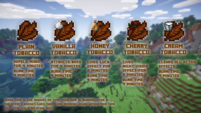 Zyl's Pipes And Tobacco Minecraft Data Pack