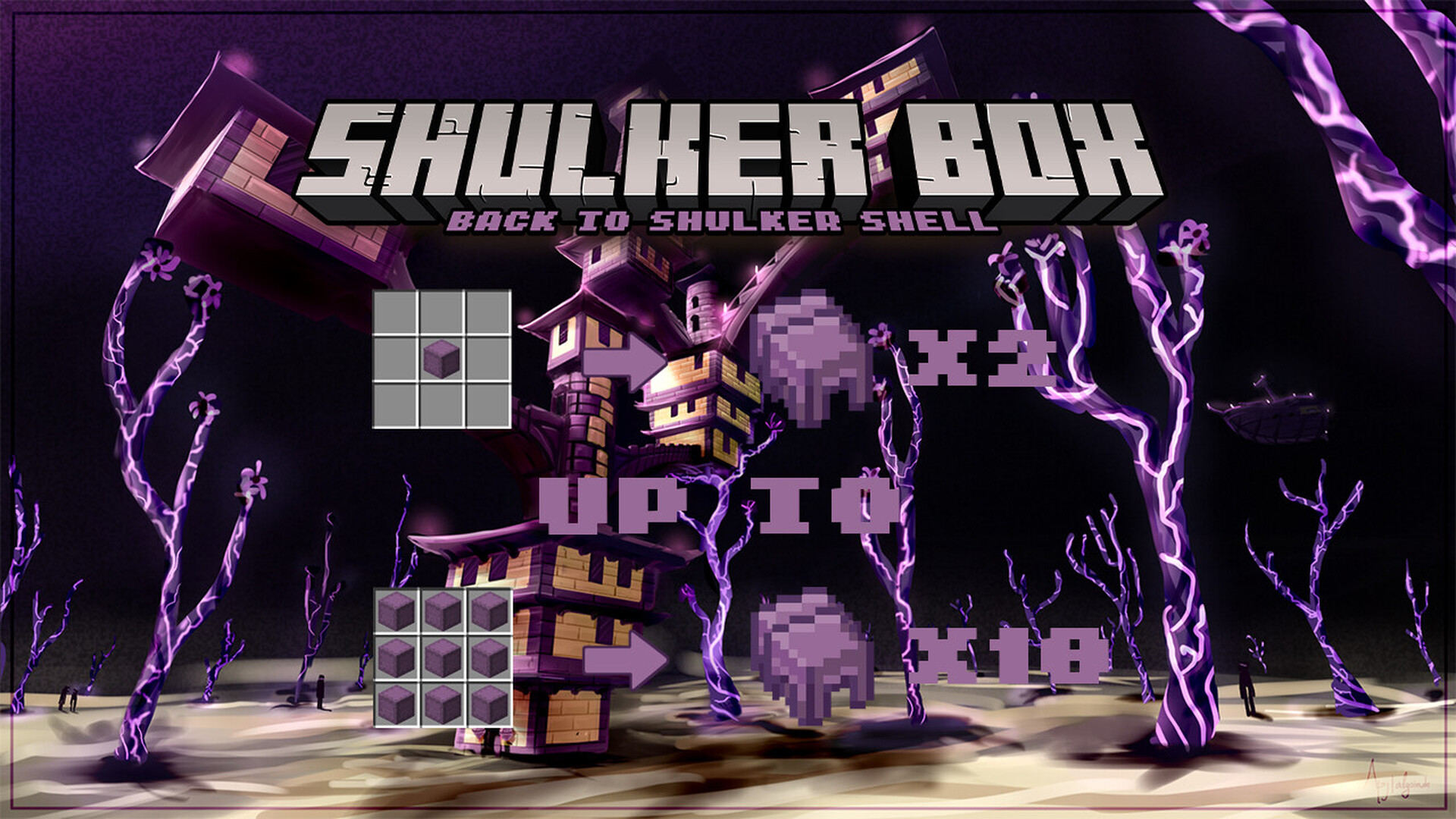 Shulker Box to Shulker Shell Minecraft Data Pack