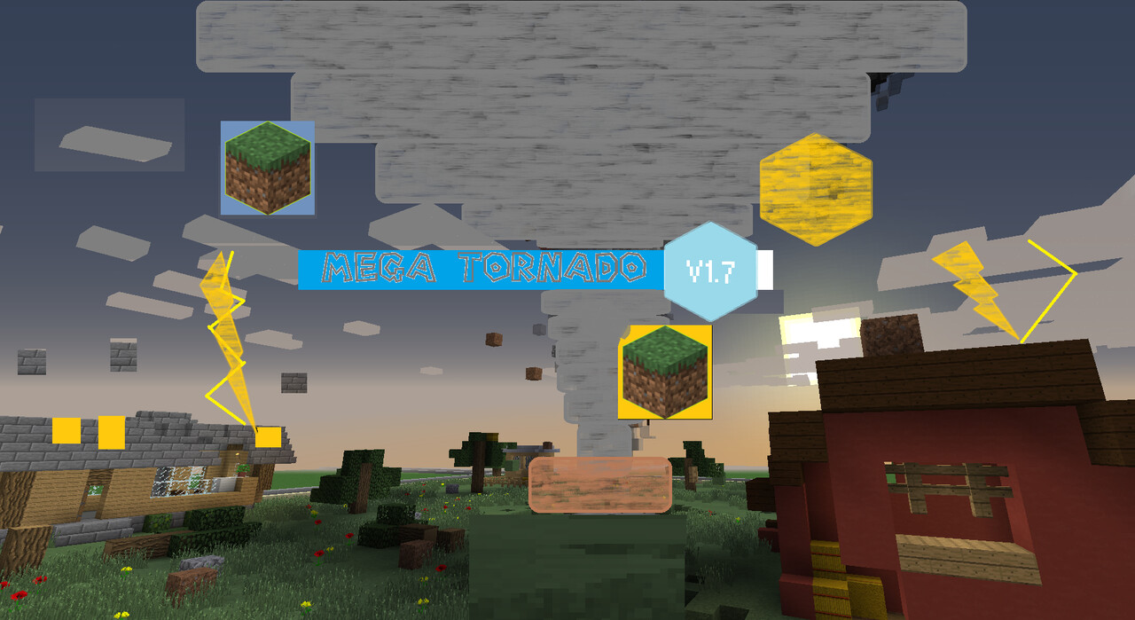 Mega Tornado V1.7 datapack for Minecraft 1.13.2+ (resource pack required) Minecraft Data Pack