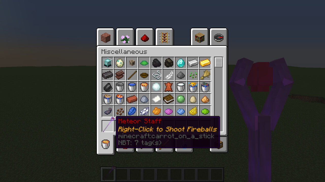 Magic Fireball/ Meteor Staff Minecraft Data Pack
