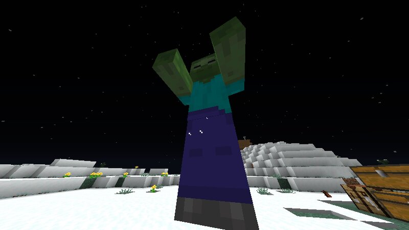 Transform a regular zombie into a Giant Zombie! Minecraft Data Pack