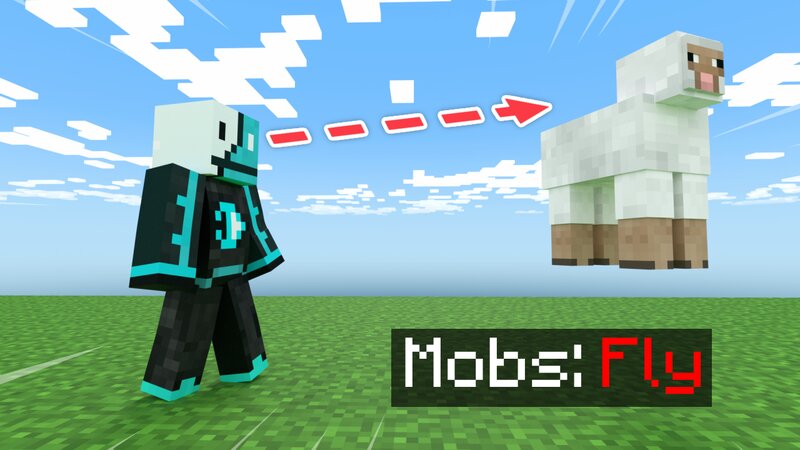 Minecraft Every mob you look at starts flying Minecraft Data Pack