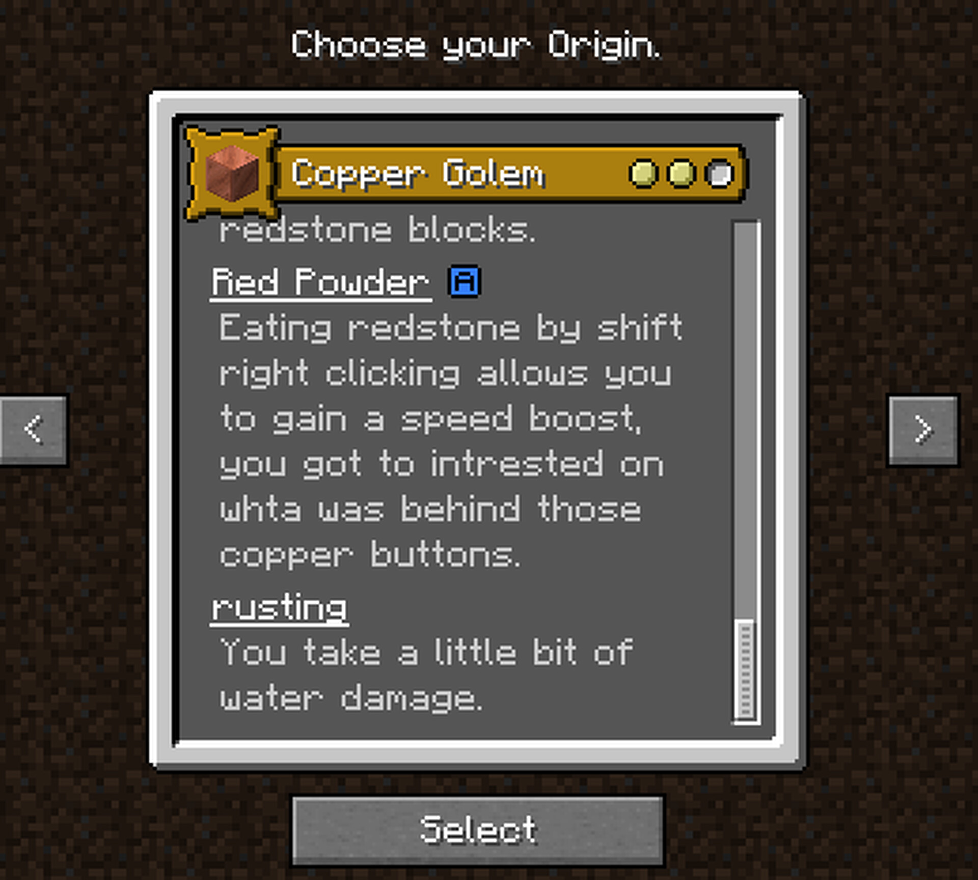 Copper Golem Origin Minecraft Data Pack