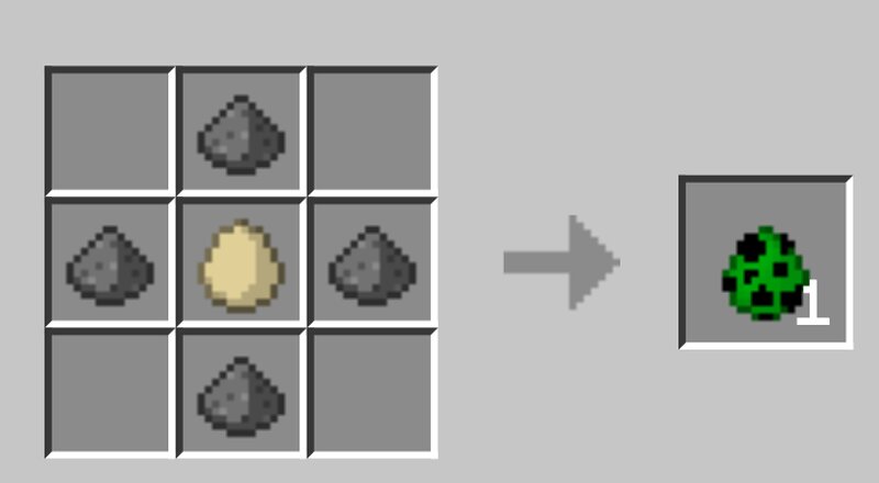 craftable creeper eggs Minecraft Data Pack