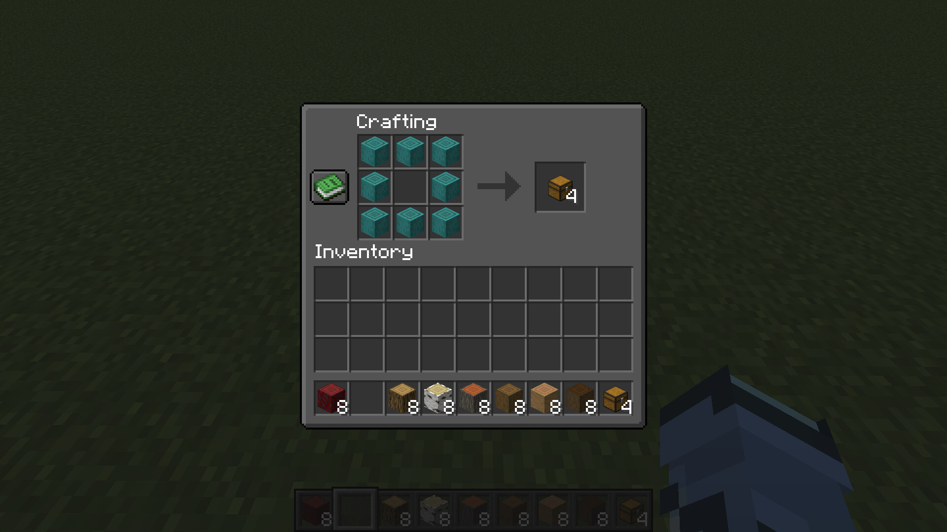 Logs to Chests Crafting Recipe Data Pack Minecraft Data Pack