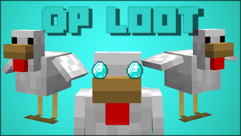 Minecraft, but chickens drop OP LOOT!! Minecraft Data Pack