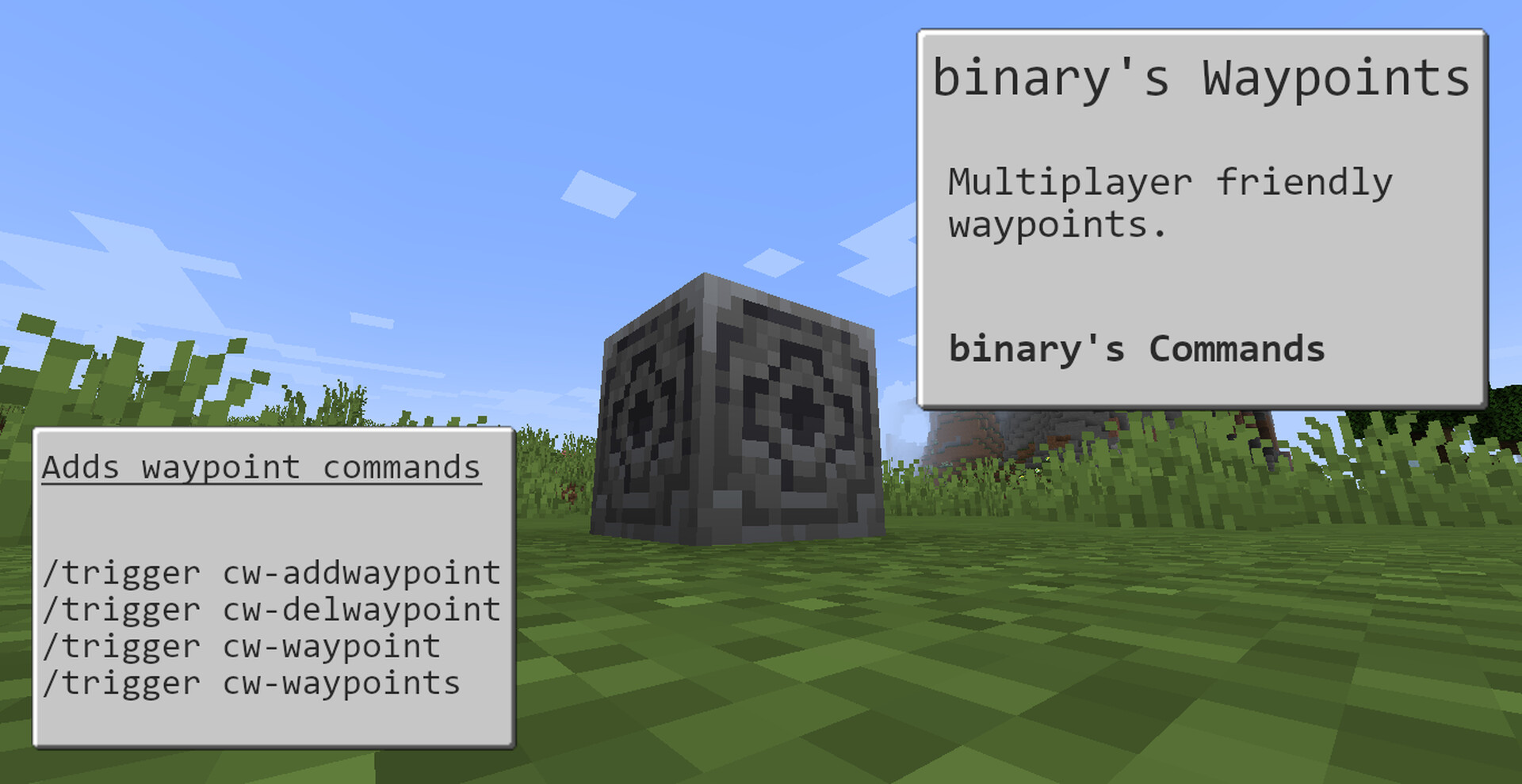 Way-points | Part of the Commands Series Minecraft Data Pack