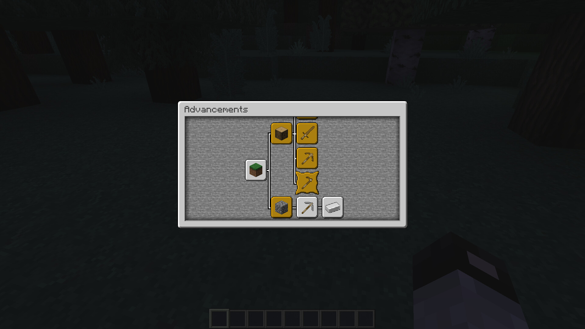 Wooden Advancements Minecraft Data Pack