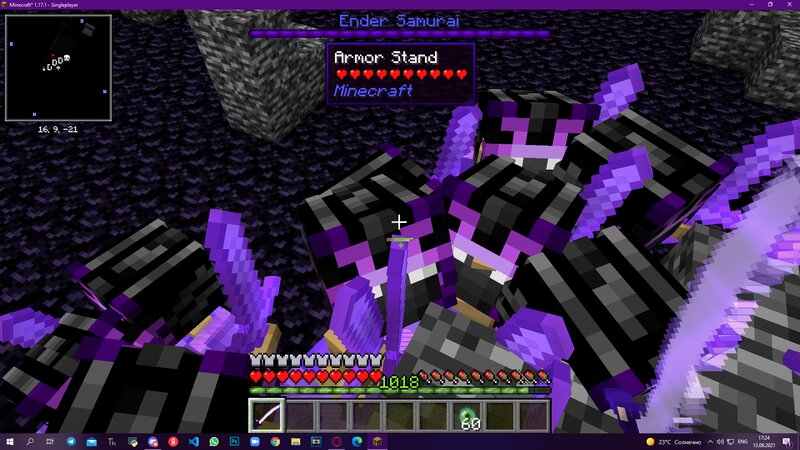 Ender Samurai - new boss datapack Minecraft Data Pack