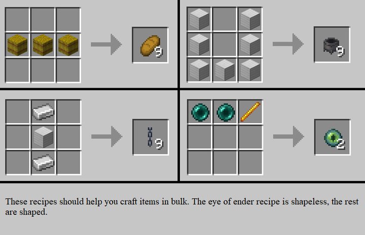 ConvenienceCrafting Minecraft Data Pack