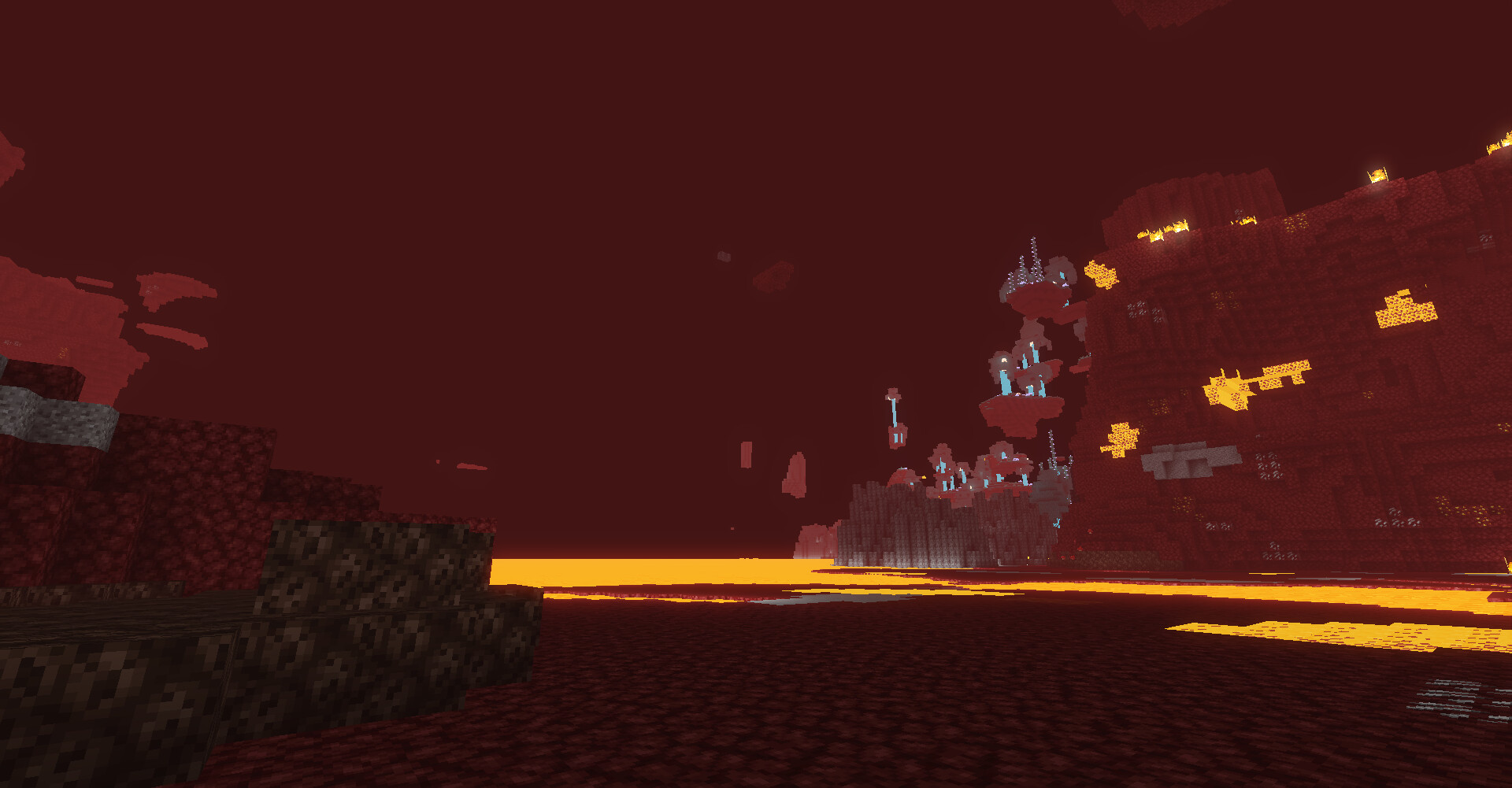 Floating(?) Island Nether Minecraft Data Pack