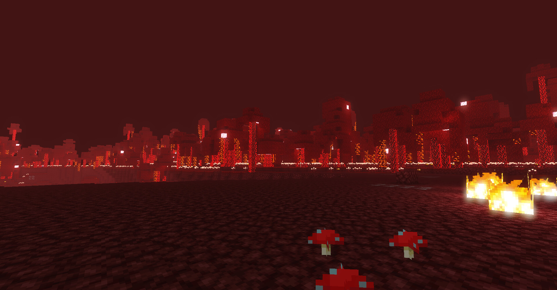 Floating(?) Island Nether Minecraft Data Pack