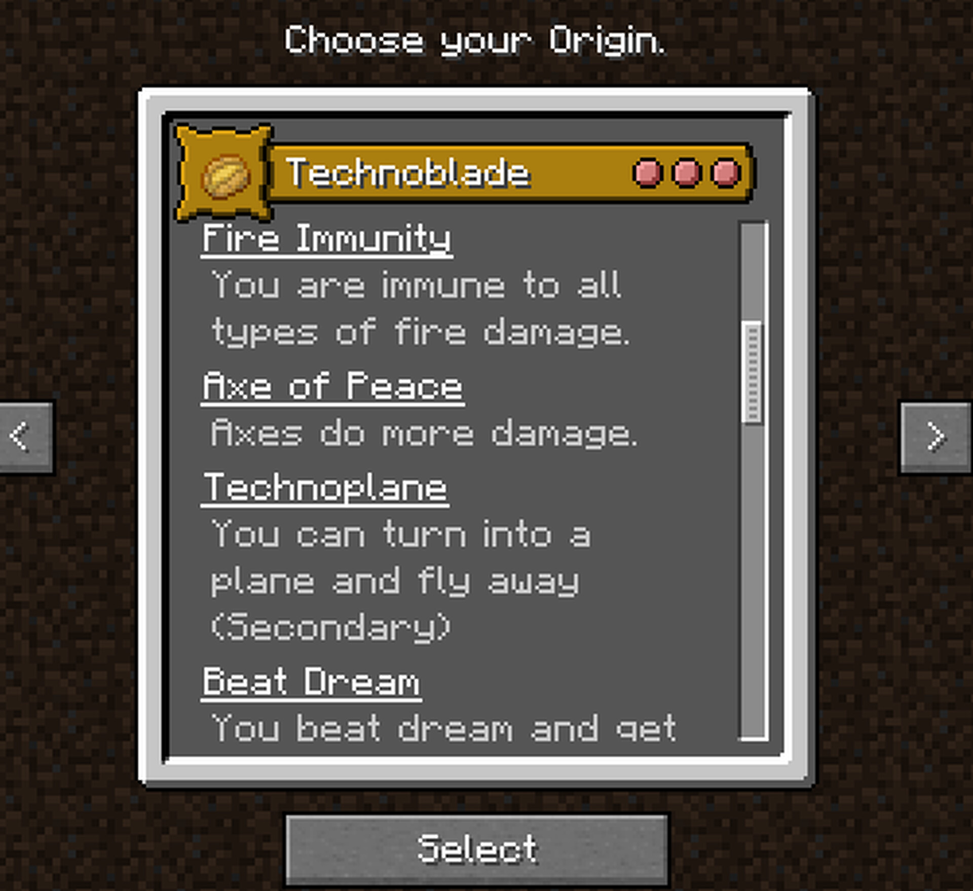 Technoblade Origin Minecraft Data Pack