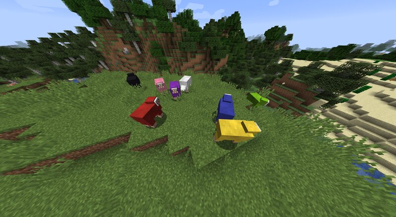 Coloured Sheep Spawning Datapack Minecraft Data Pack