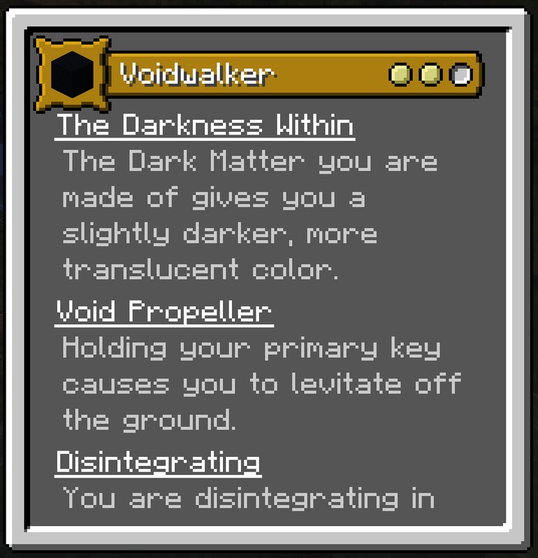 Origins Mod: VOIDWALKER - Custom Datapack Minecraft Data Pack