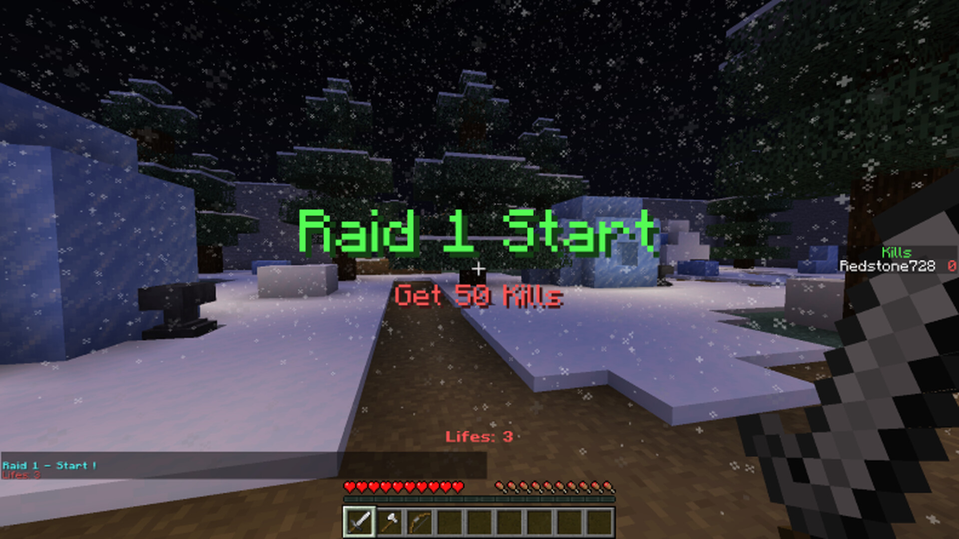 Raid Game Data Pack + Map Minecraft Data Pack