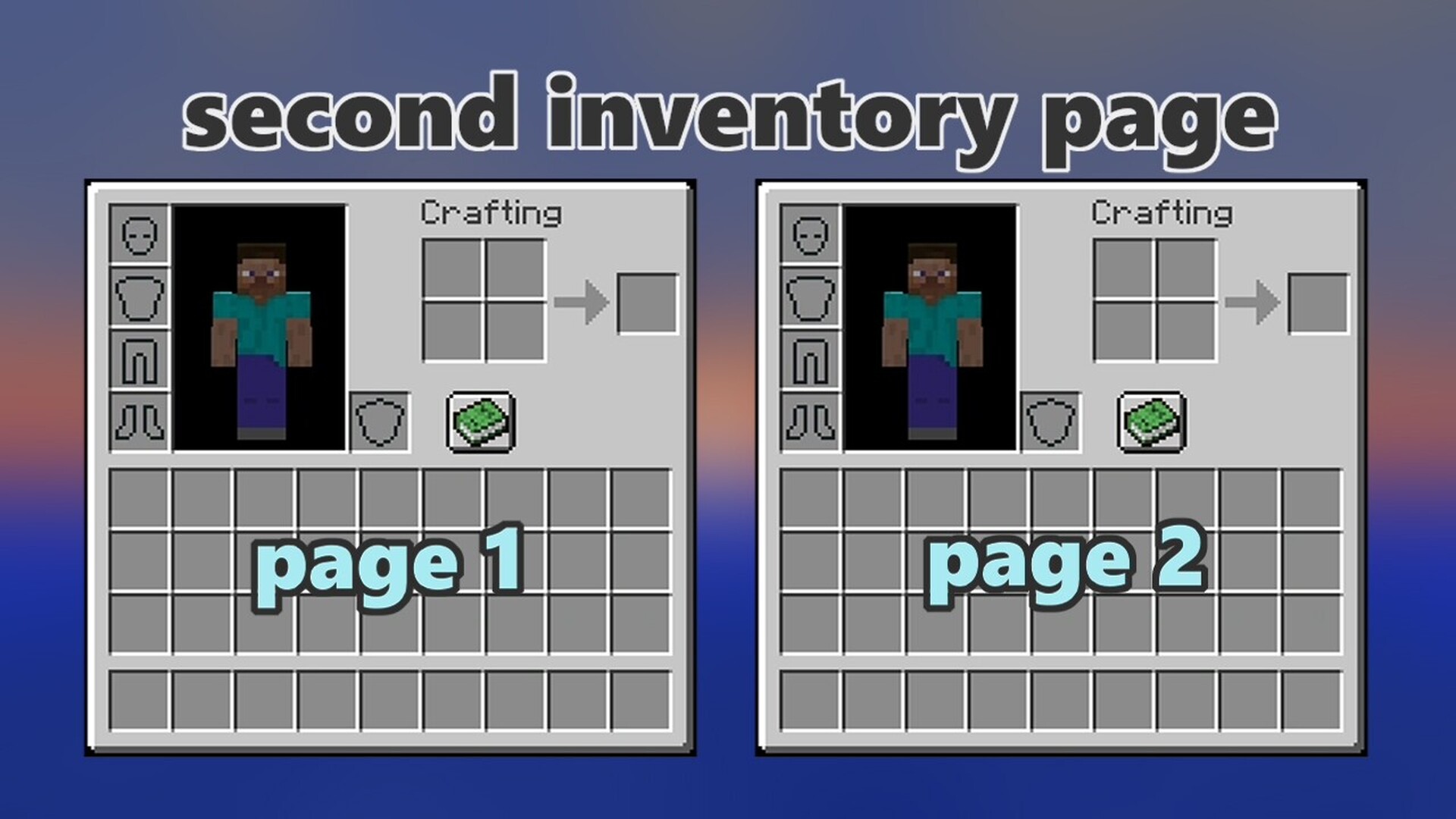 Second Inventory Page Minecraft Data Pack