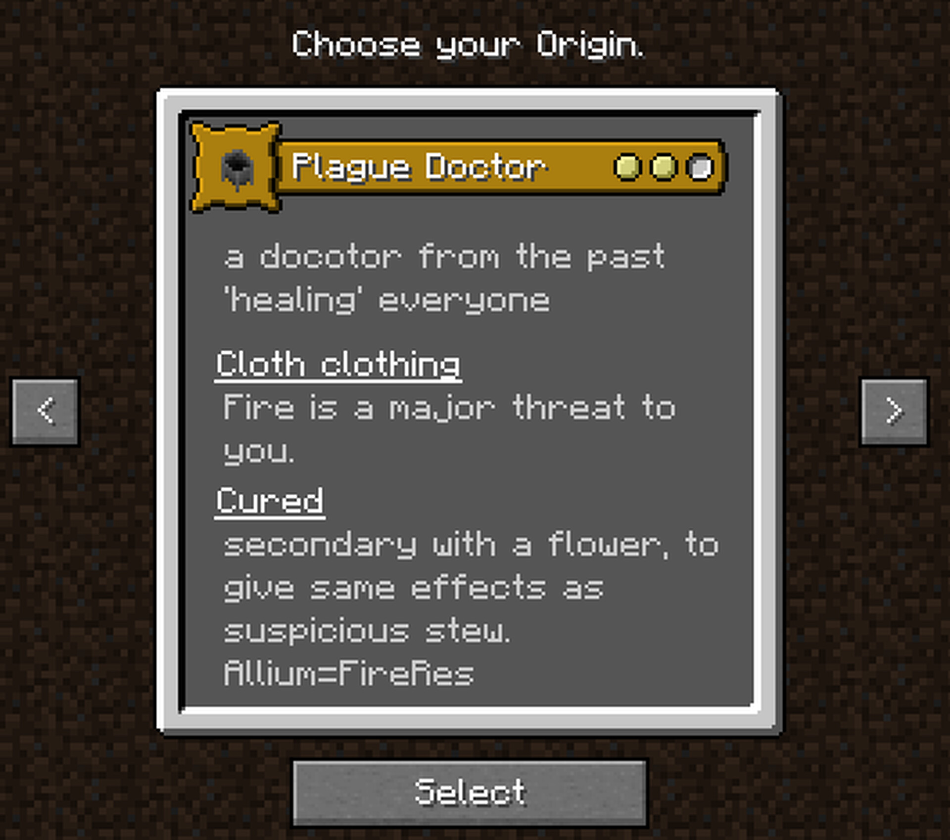 plague doctor Minecraft Data Pack