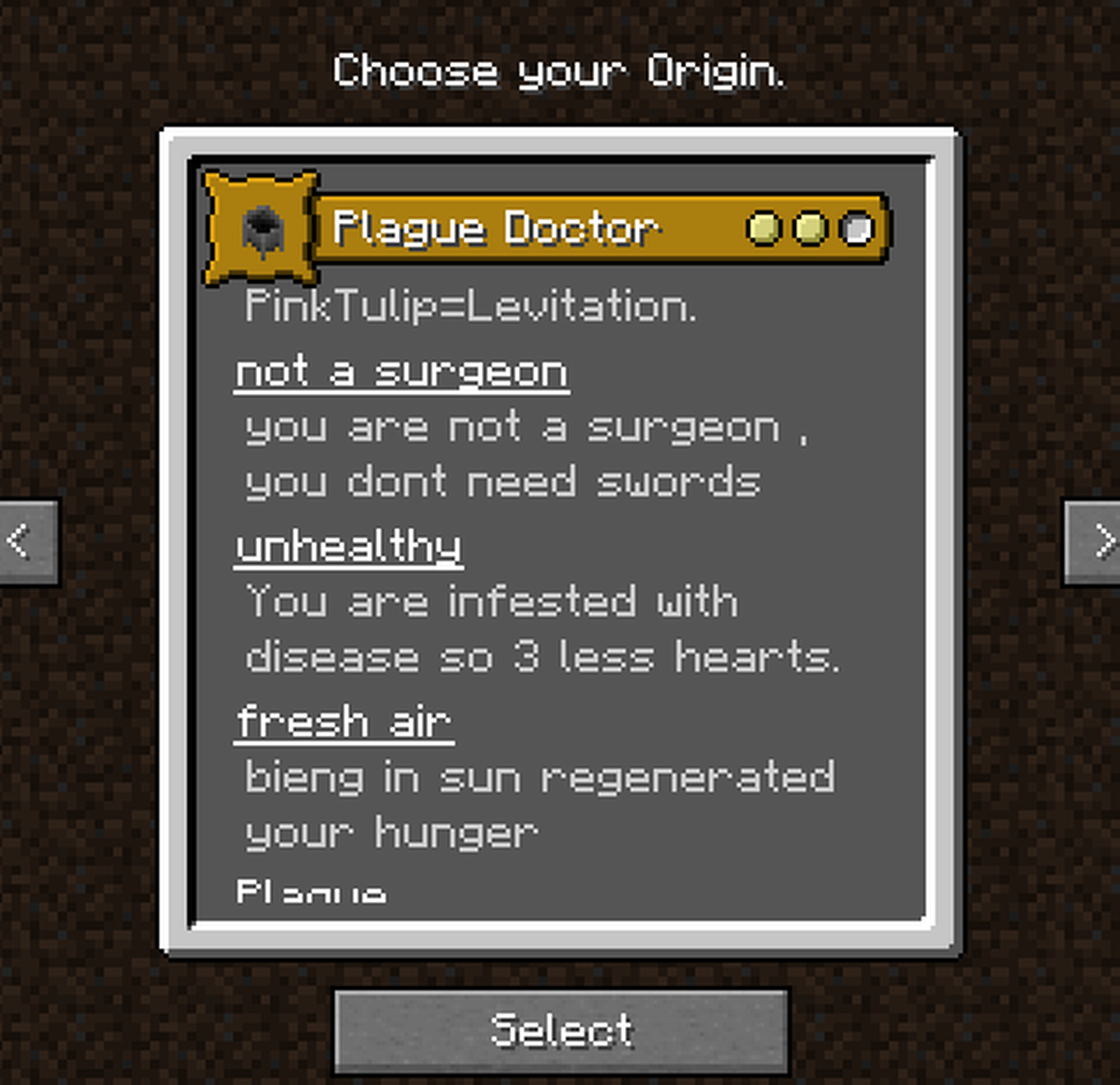plague doctor Minecraft Data Pack