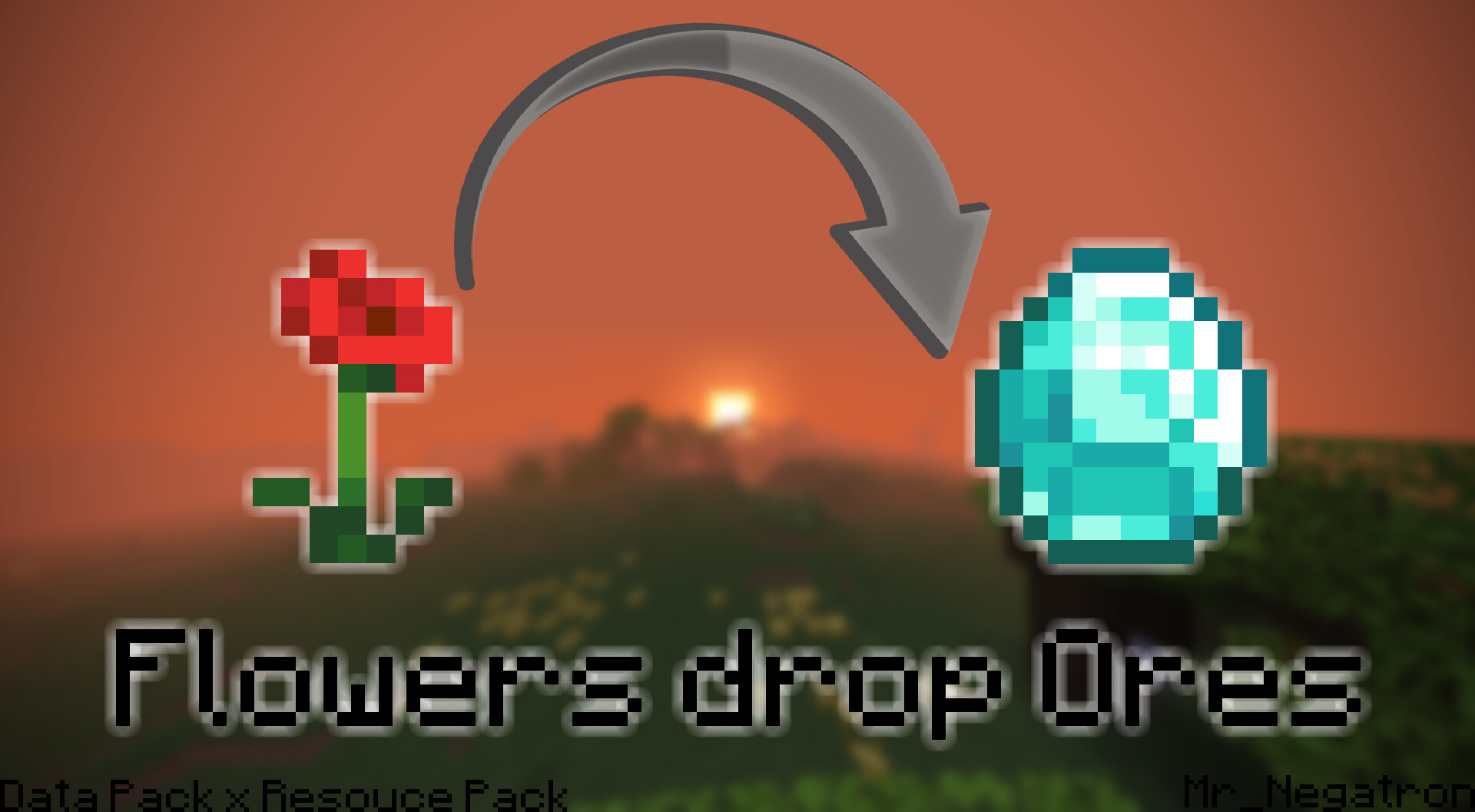 Flowers now drop ores Minecraft Data Pack