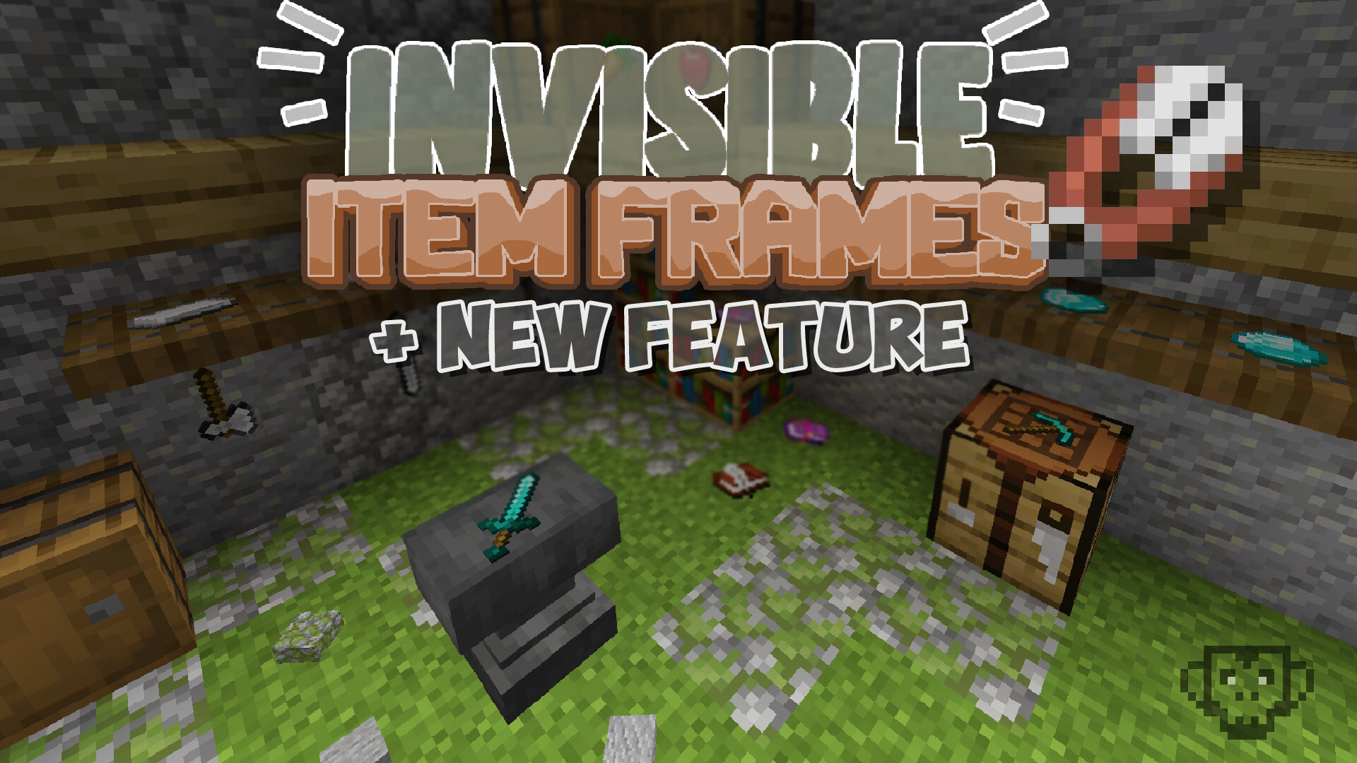 Invisible Item Frames [V2.2.0] - Shear Your Frames Away Minecraft Data Pack