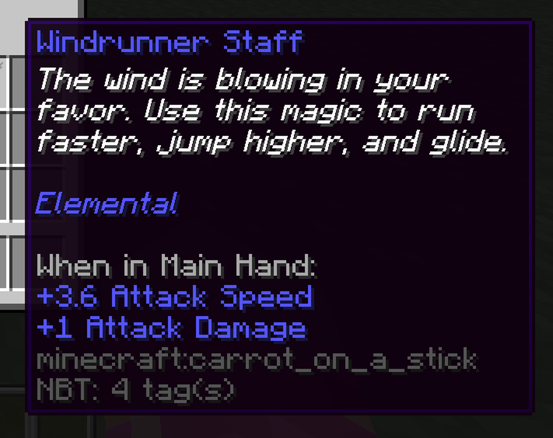 Windrunner Staff [Now with 16 Colors!] by Whimzee Minecraft Data Pack
