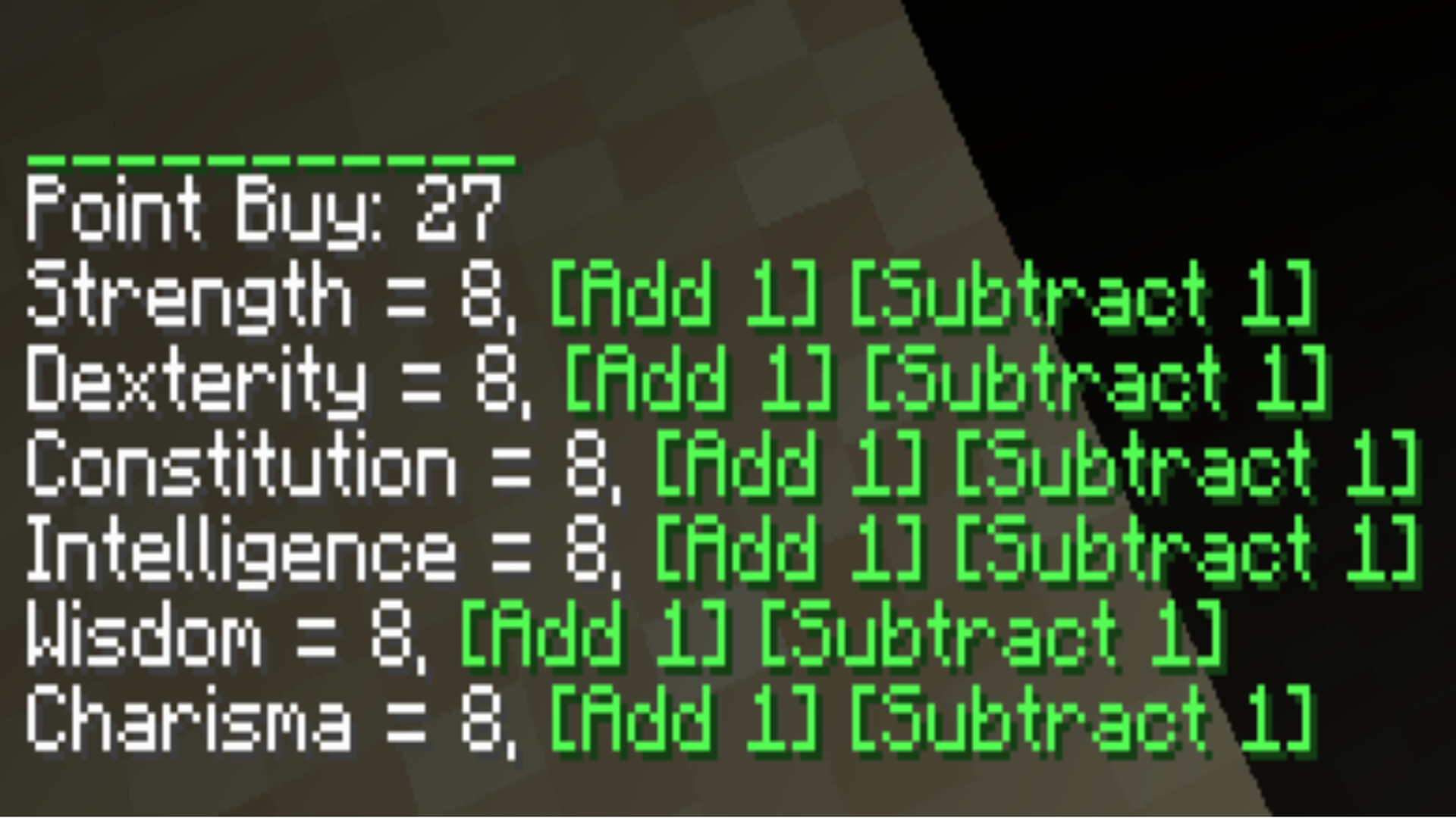 D&D Stats Datapack v1.17 Minecraft Data Pack