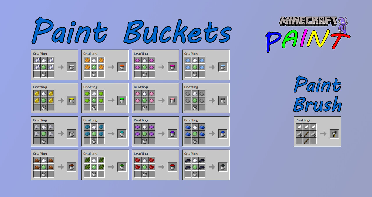 Minecraft Paint Minecraft Data Pack
