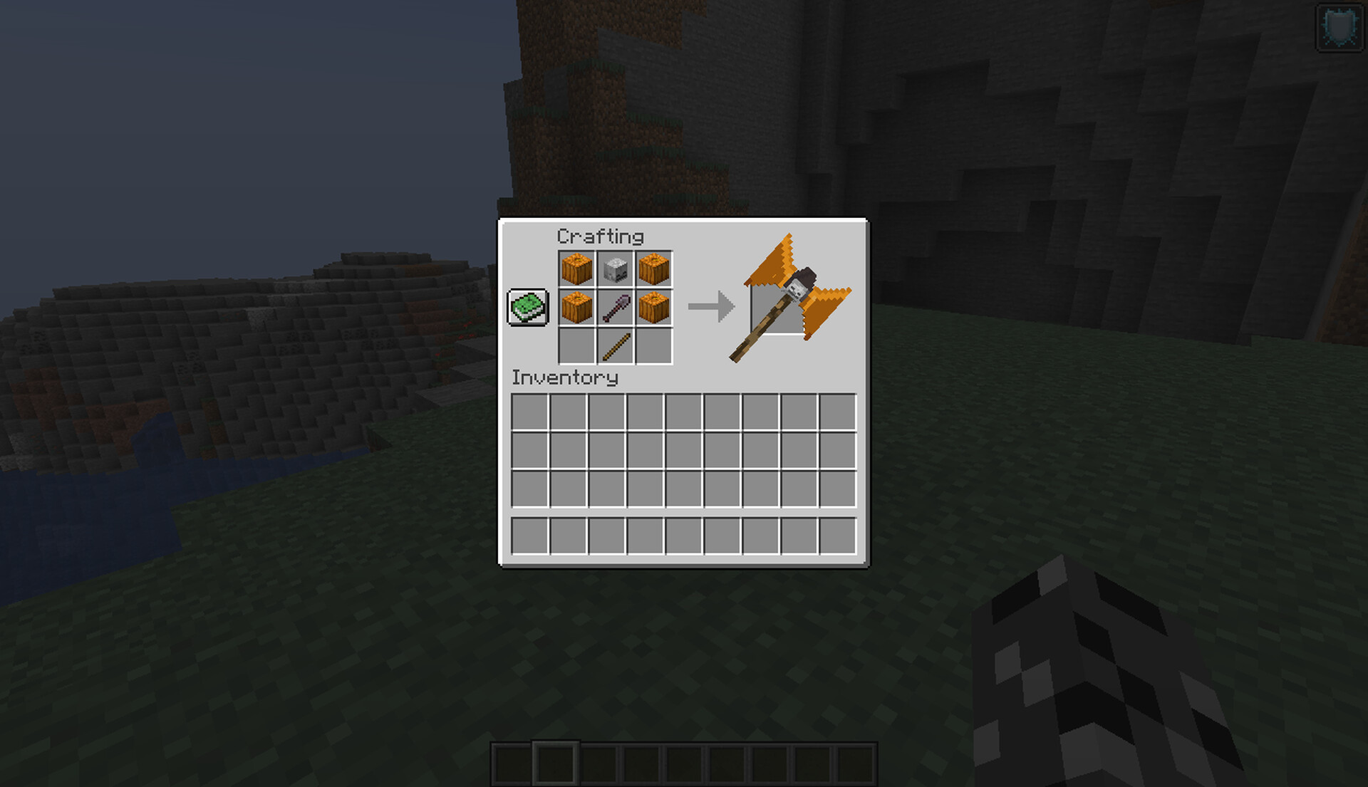 Halloween Pumpkin Axe Datapack for 1.17 Minecraft Data Pack