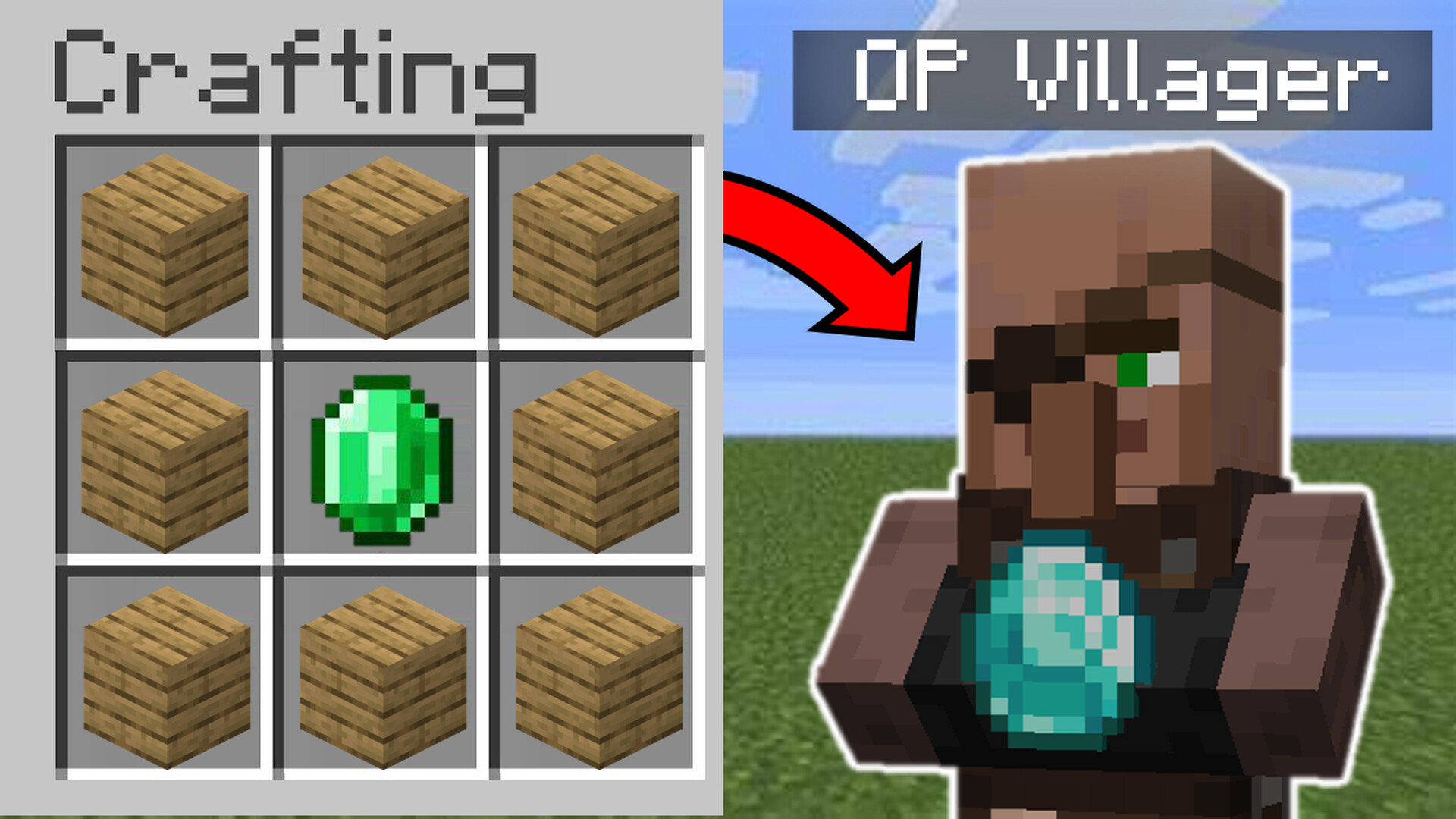 Minecraft But I Can Craft OP Villagers Minecraft Data Pack