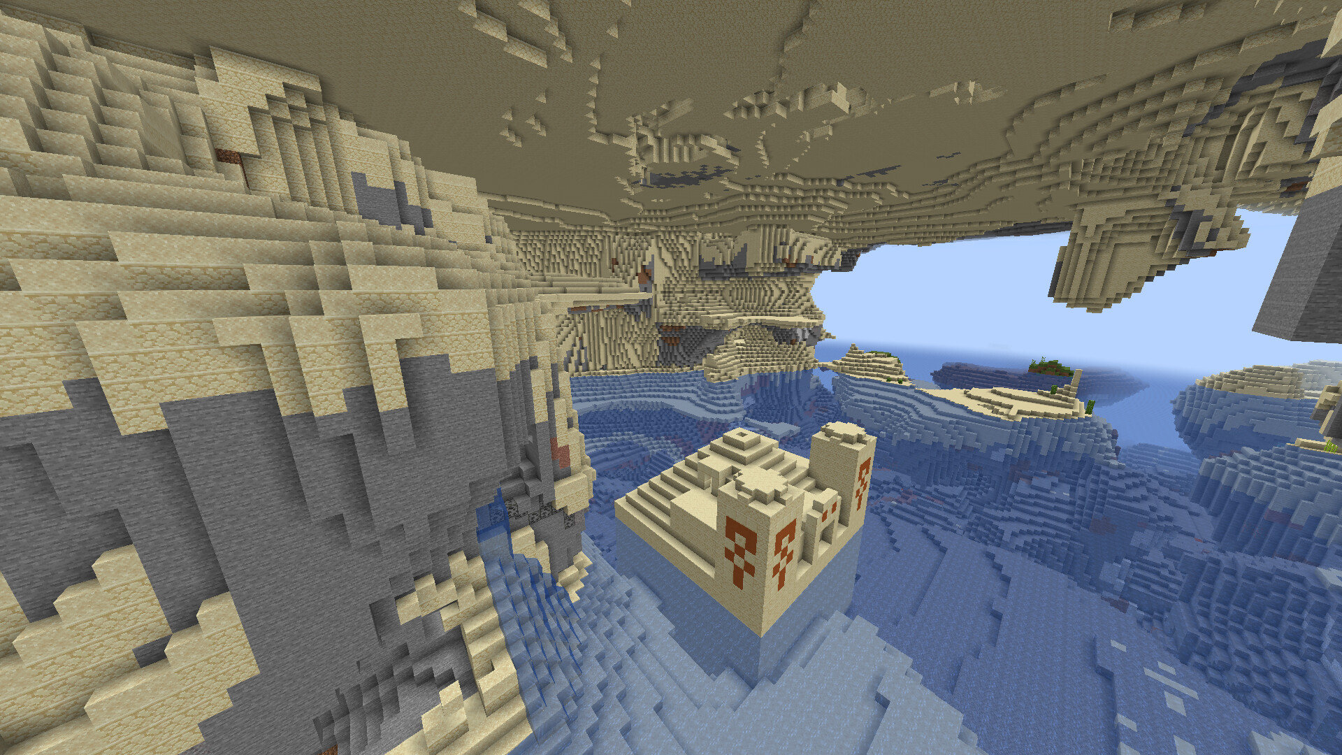 switch nether and overworld terrain Minecraft Data Pack