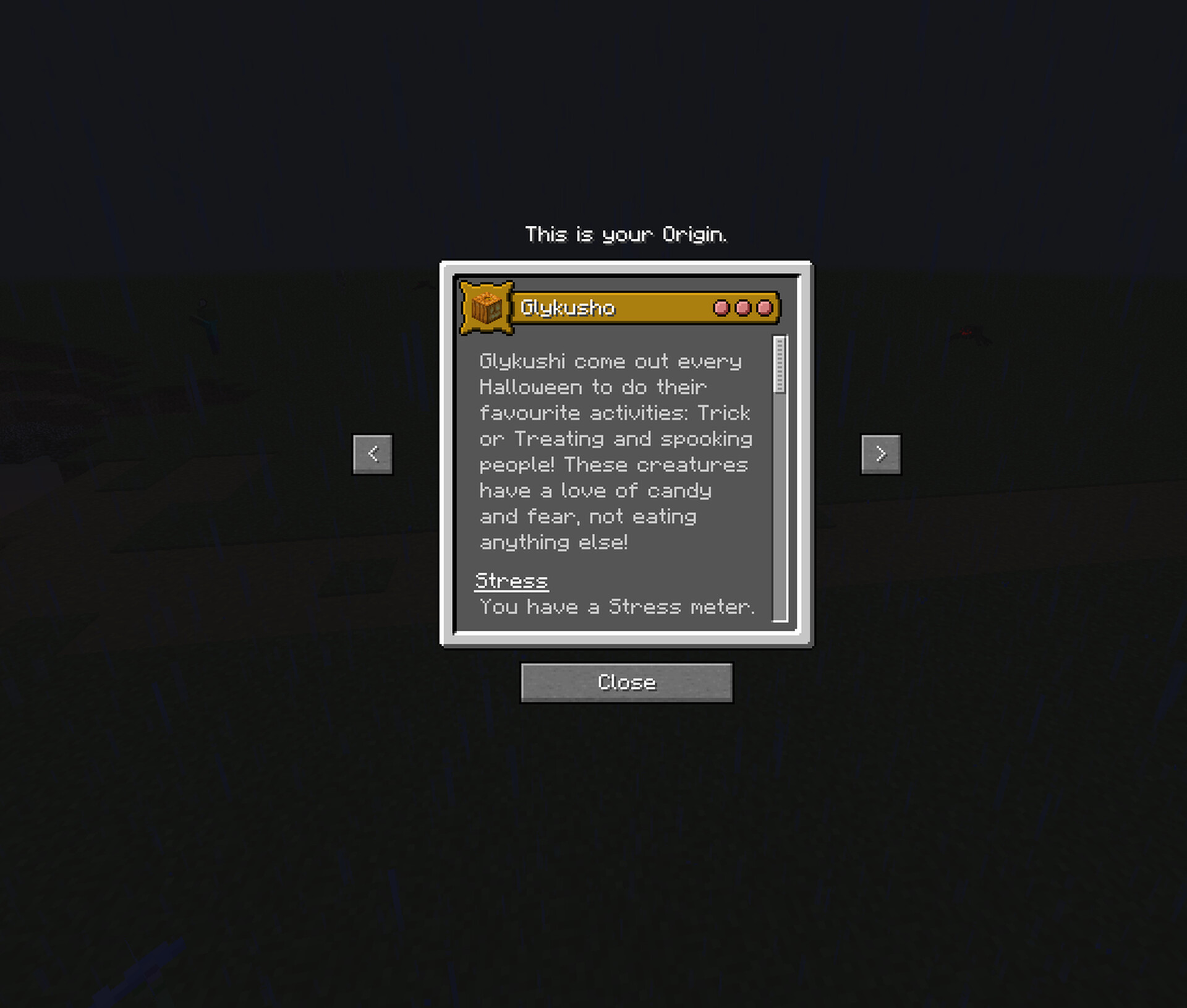 Origins Mod: The Glykusho Minecraft Data Pack