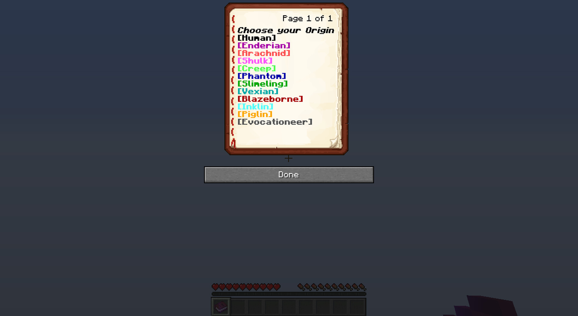 Origins - Datapack Variation - V2.0 Update! Minecraft Data Pack