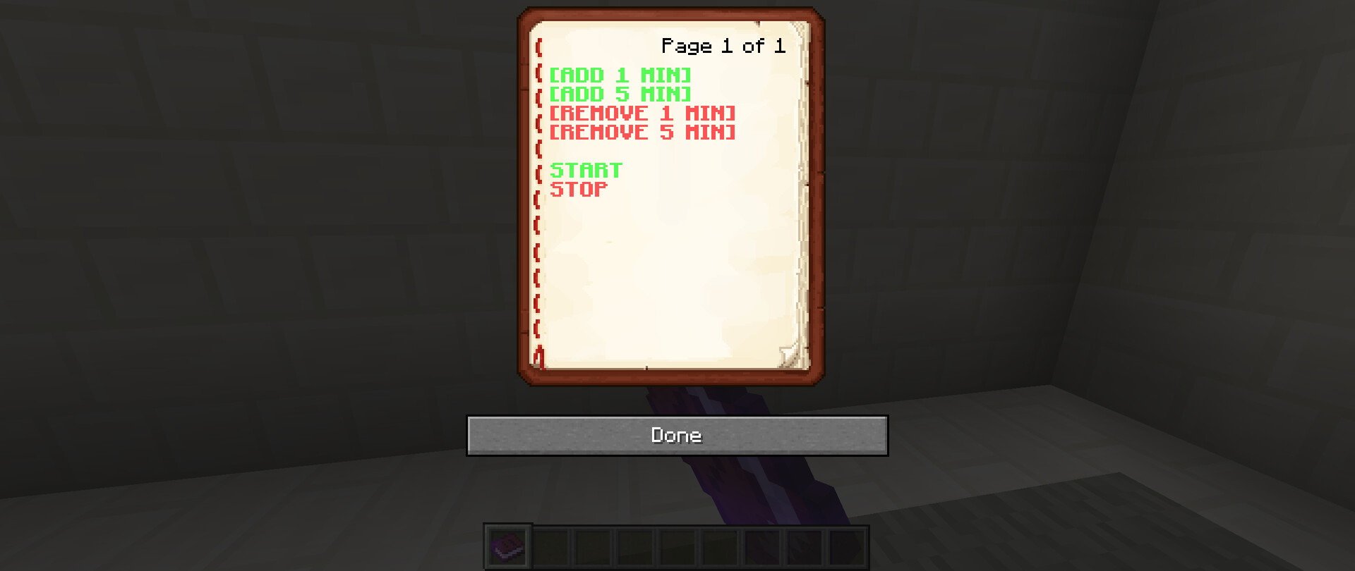 Countdown Timer Minecraft Data Pack