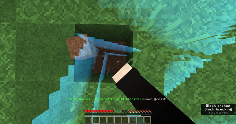 Breaking Blocks = Border [Minecraft 1.17.1 and above!] Minecraft Data Pack