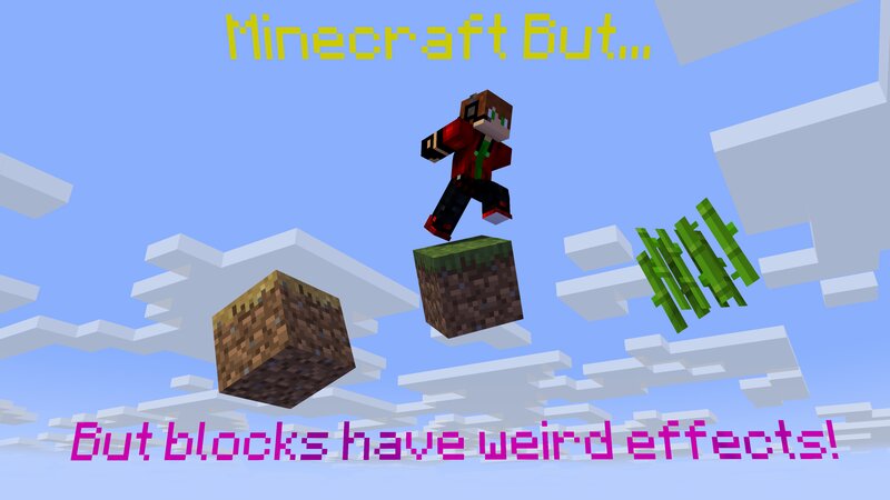 Minecraft but... blocks have weird effects! Minecraft Data Pack
