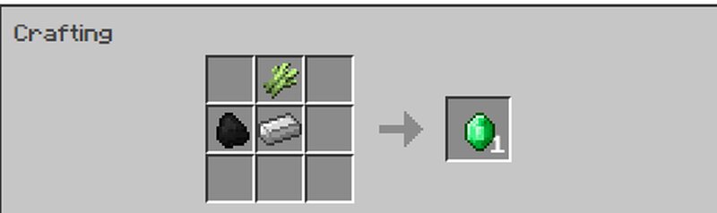 Craftable Emeralds Minecraft Data Pack