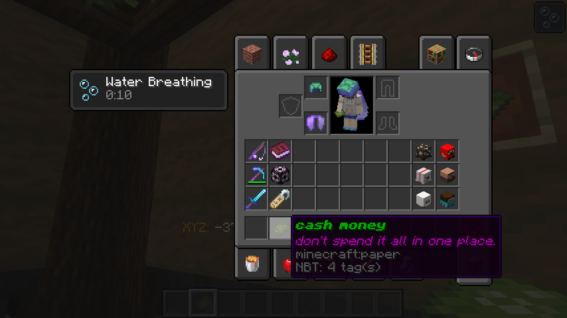 Cash Money! Minecraft Data Pack