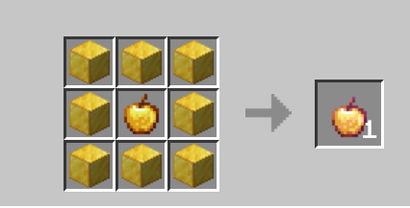 Craftable Notch Apples Minecraft Data Pack