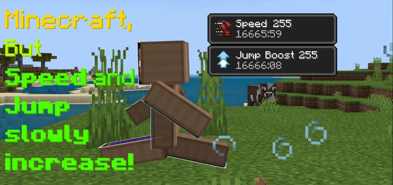 [MCBE] Minecraft, But Speed and Jump Progressively Increase ...