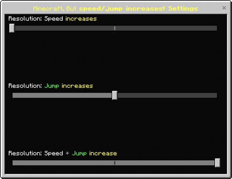 [MCBE] Minecraft, But Speed and Jump Progressively Increase ...