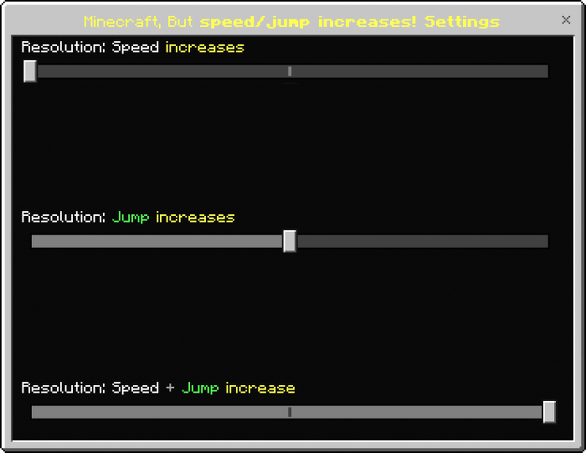 [MCBE] Minecraft, But Speed and Jump Progressively Increase... Minecraft Data Pack