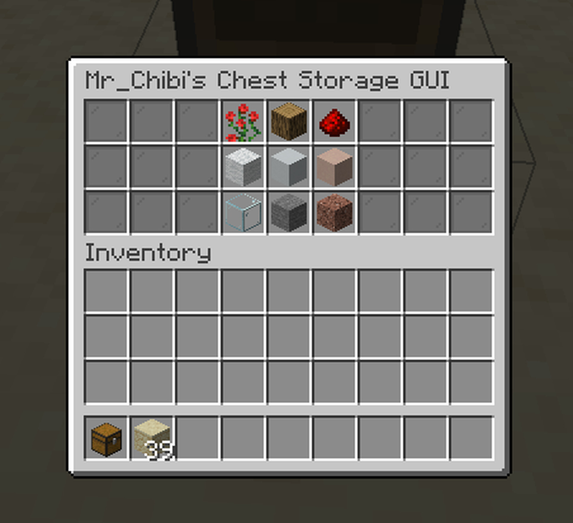 mr_chibis storage Minecraft Data Pack