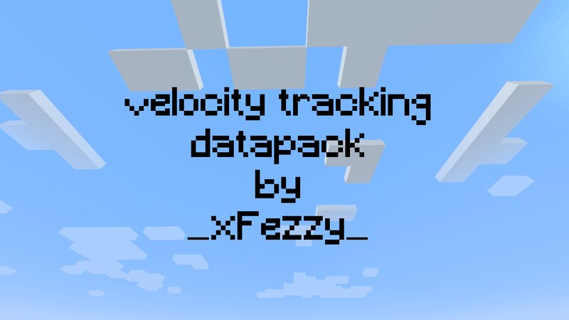Minecraft velocity tracking datapack Minecraft Data Pack