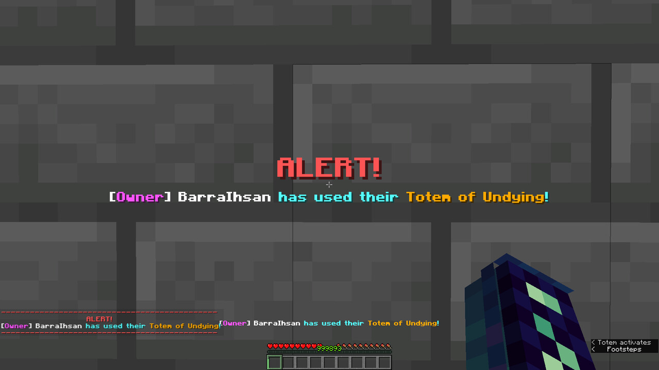 Totem Alert Minecraft Data Pack