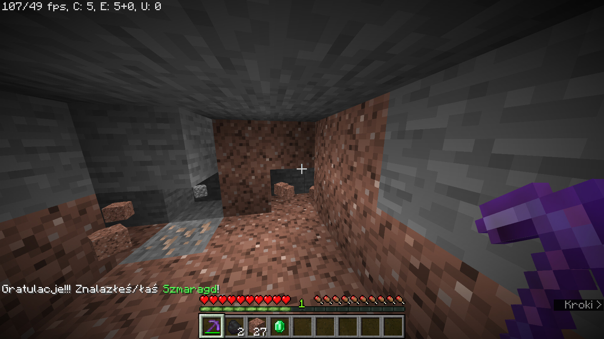 Digging rewards PL Minecraft Data Pack