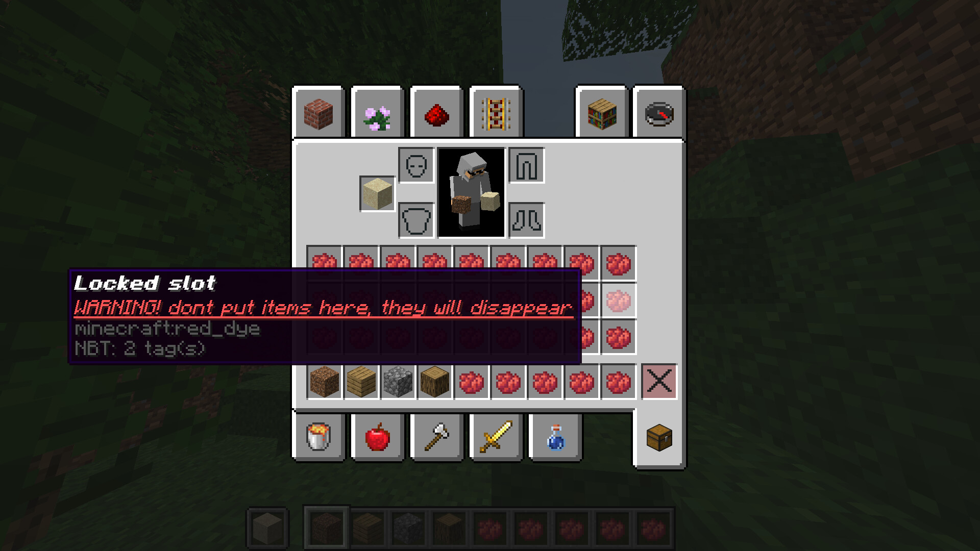 Minecraft, but you have only 5 slots Minecraft Data Pack