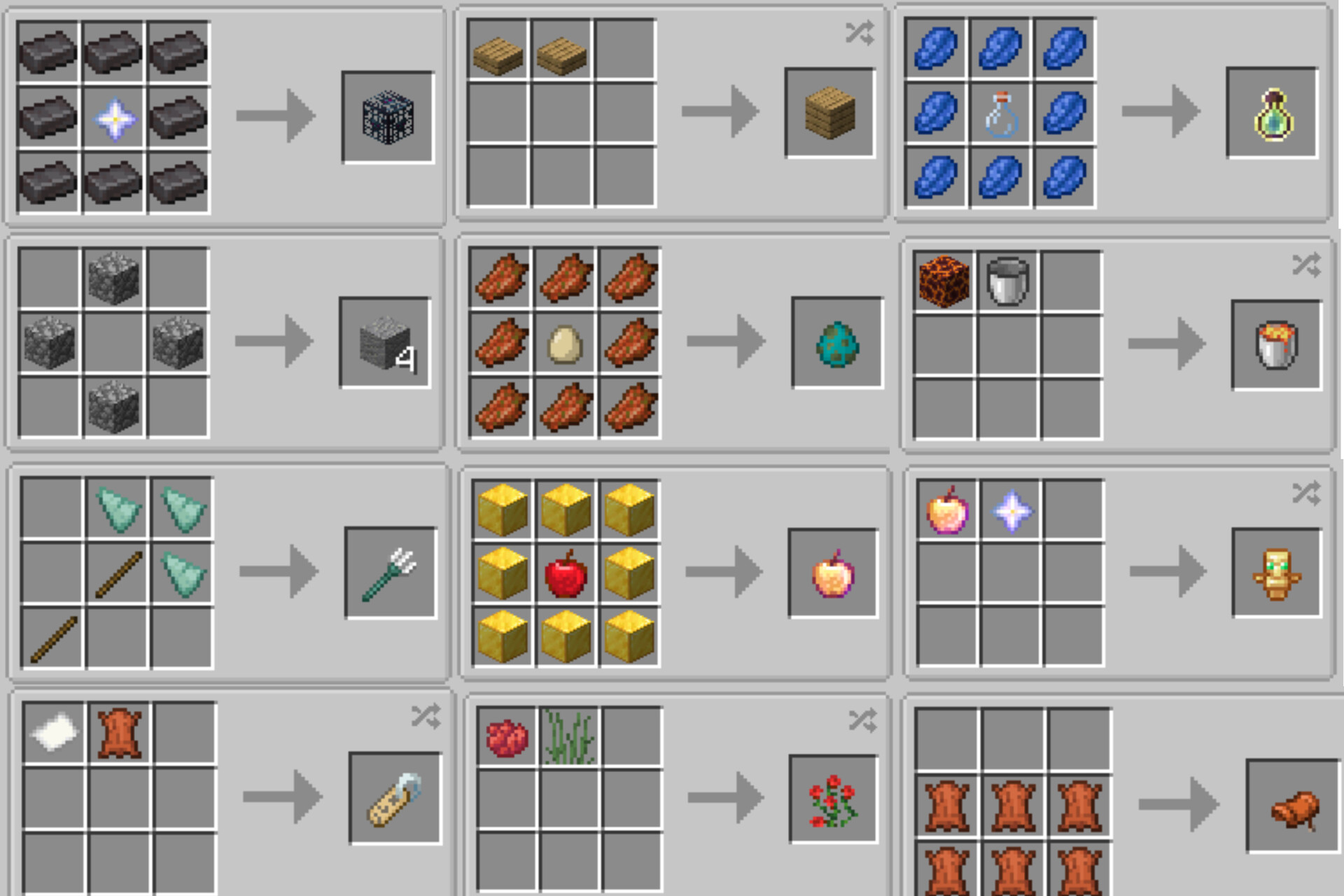 Recipe Overhaul (270+ New Vanilla Recipes) Minecraft Data Pack